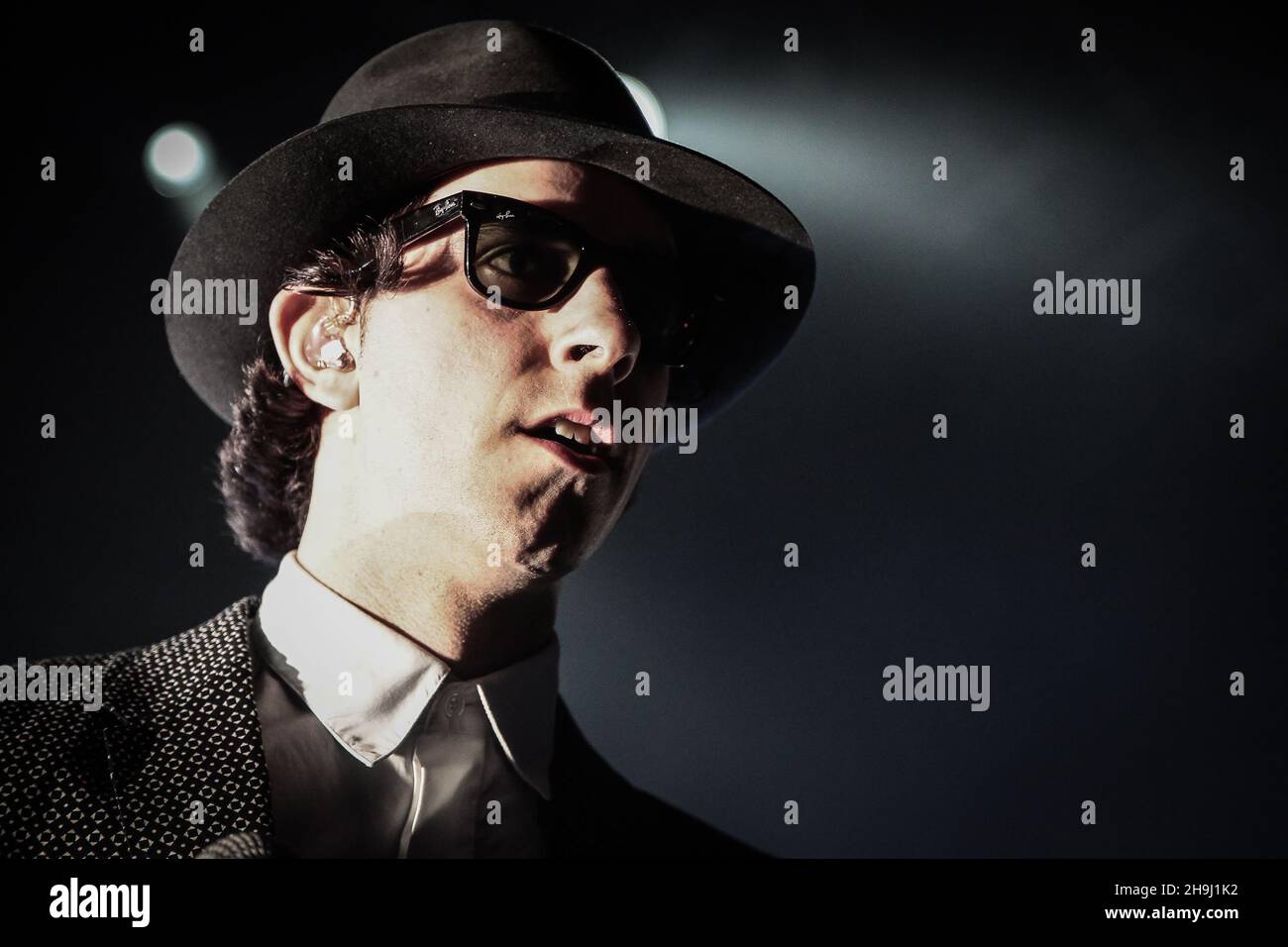 Paul Smith of Maximo Park live on stage at The Forum in London Stock ...