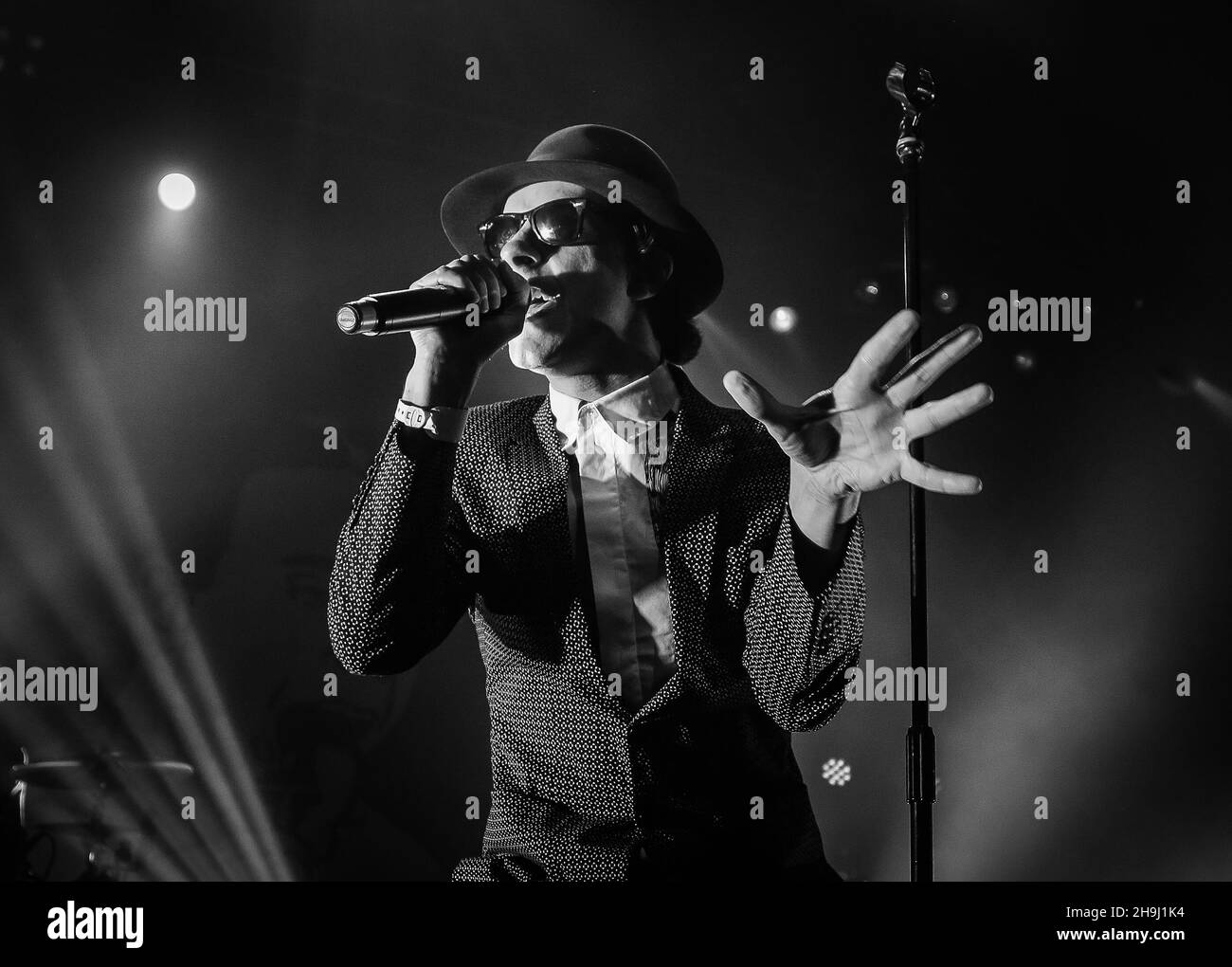 Paul Smith of Maximo Park live on stage at The Forum in London Stock ...