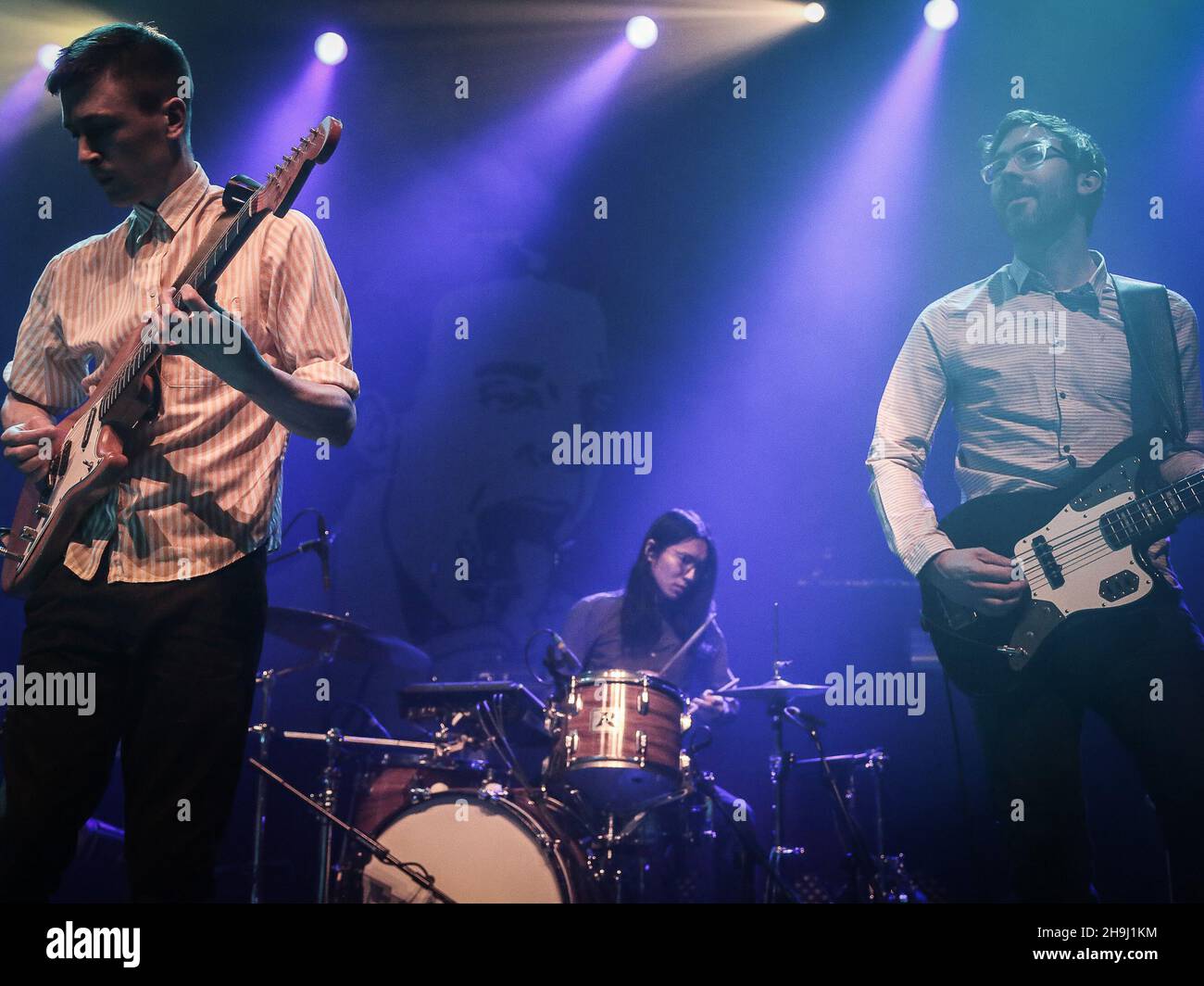 Thomas Sanders of Teleman live on stage supporting Maximo Park at The ...