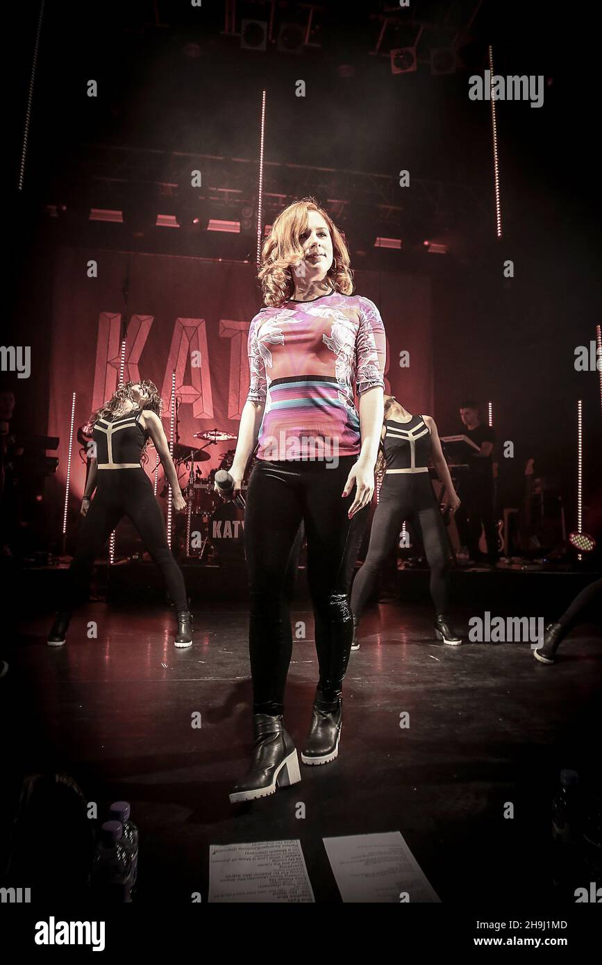 Katy B live on stage at KOKO in London Stock Photo - Alamy