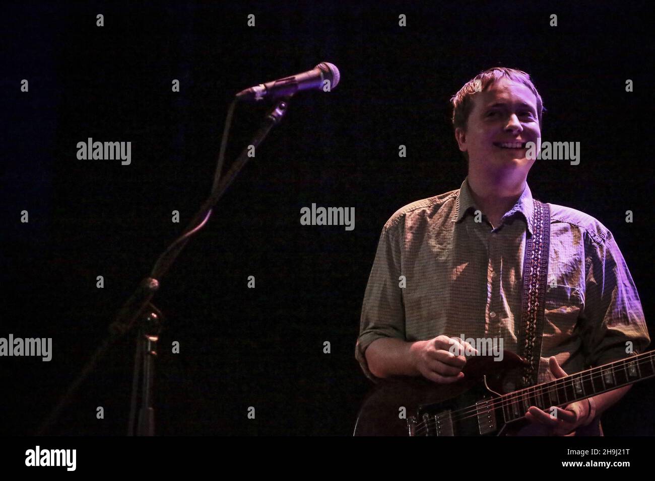 David Tattersal of The Wave Pictures live on stage at the Islington ...