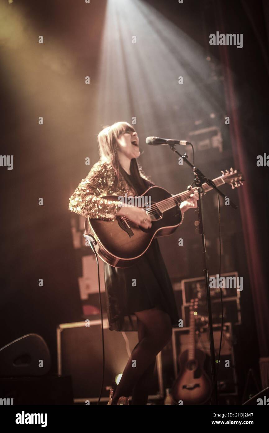 Klara Soderberg of First Aid Kit performing live on stage at Islington ...