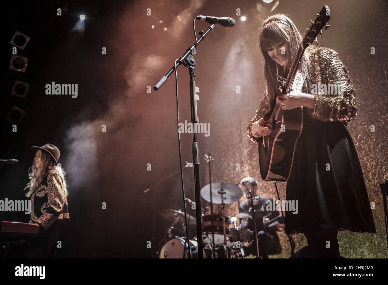 Klara Soderberg of First Aid Kit performing live on stage at Islington ...