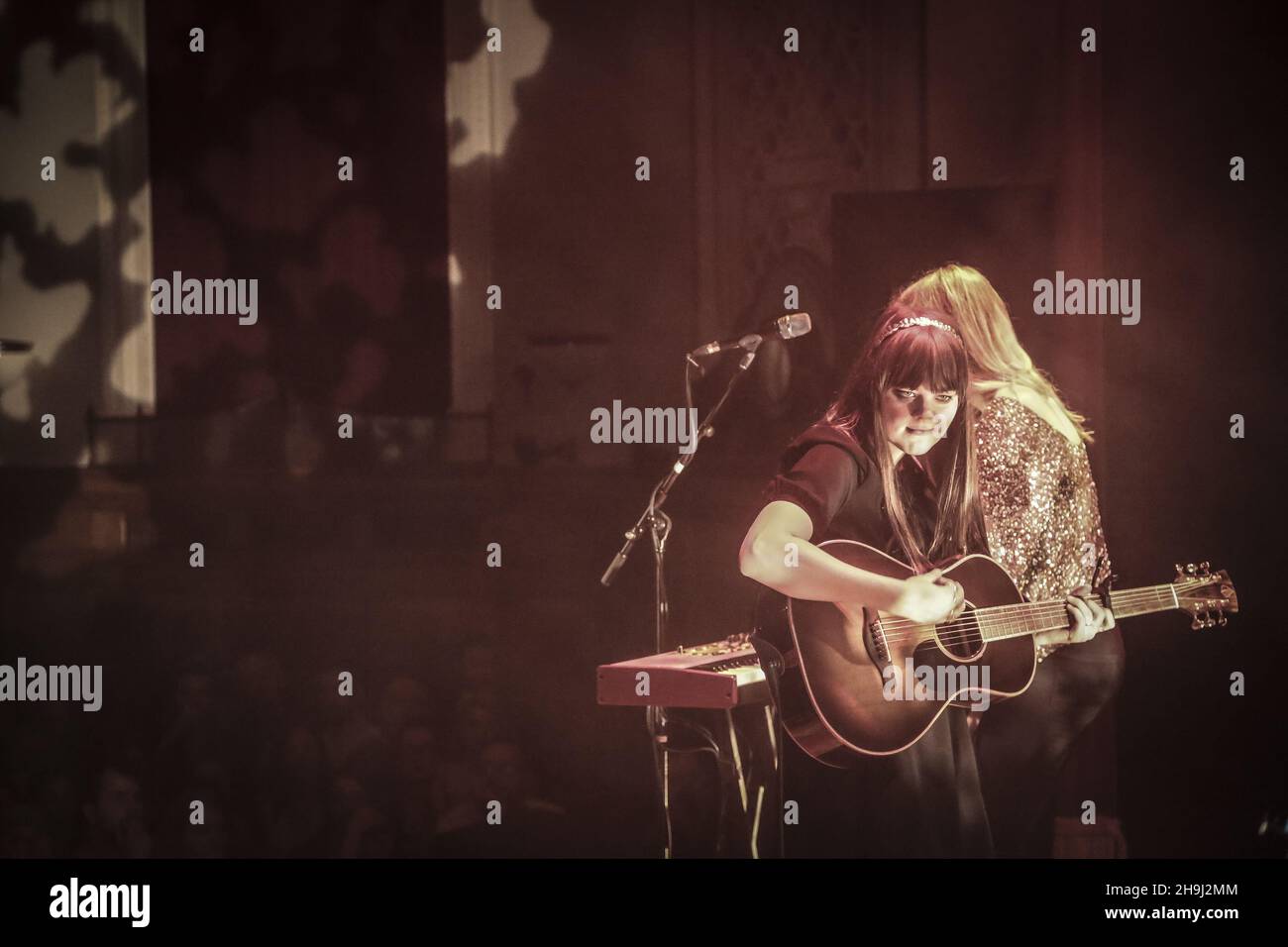Klara Soderberg of First Aid Kit performing live on stage at Islington ...