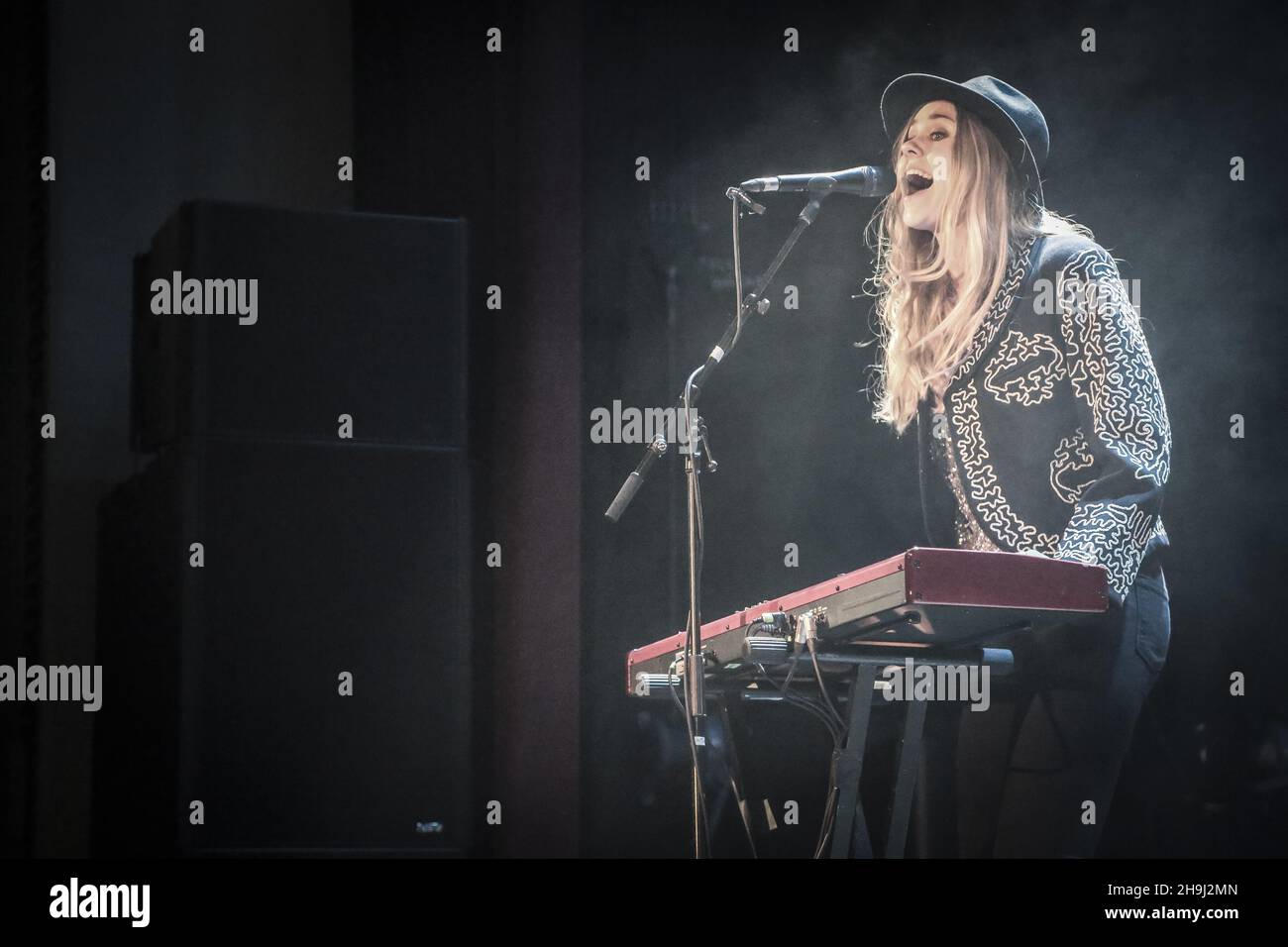Johanna Soderberg of First Aid Kit performing live on stage at ...