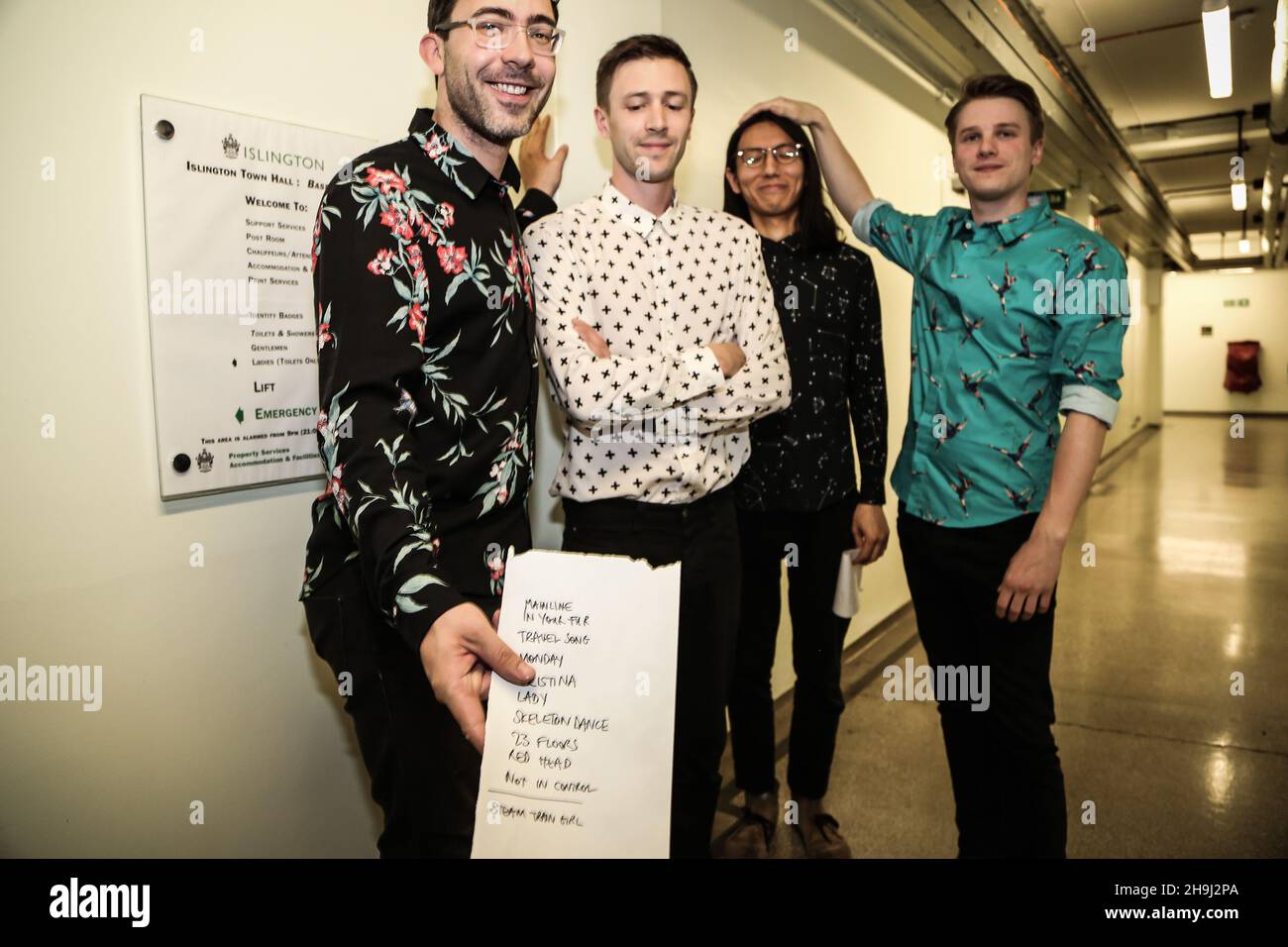 EXCLUSIVE: Teleman show us their setlist before going on stage at ...