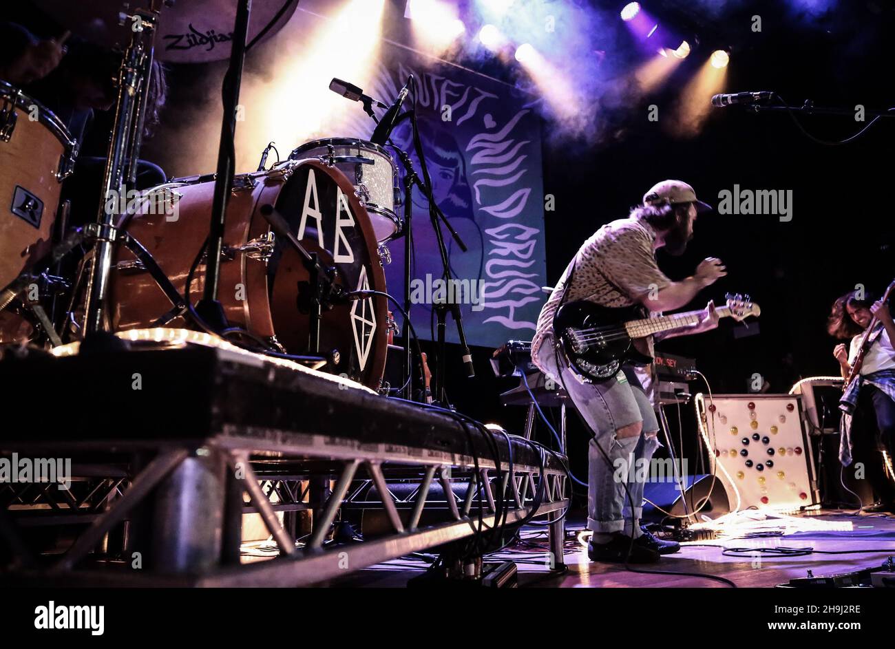 Theo Verney supporting Archie Bronson Outfit at Islington Assembly Hall ...