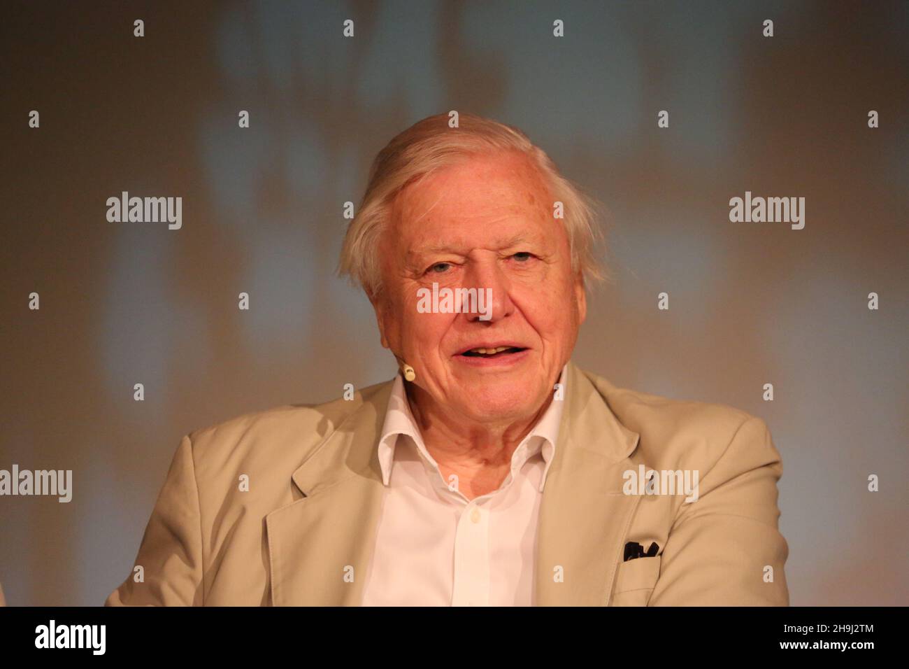 Sir David Attenborough at the launch of the DVD of the Bafta-award ...