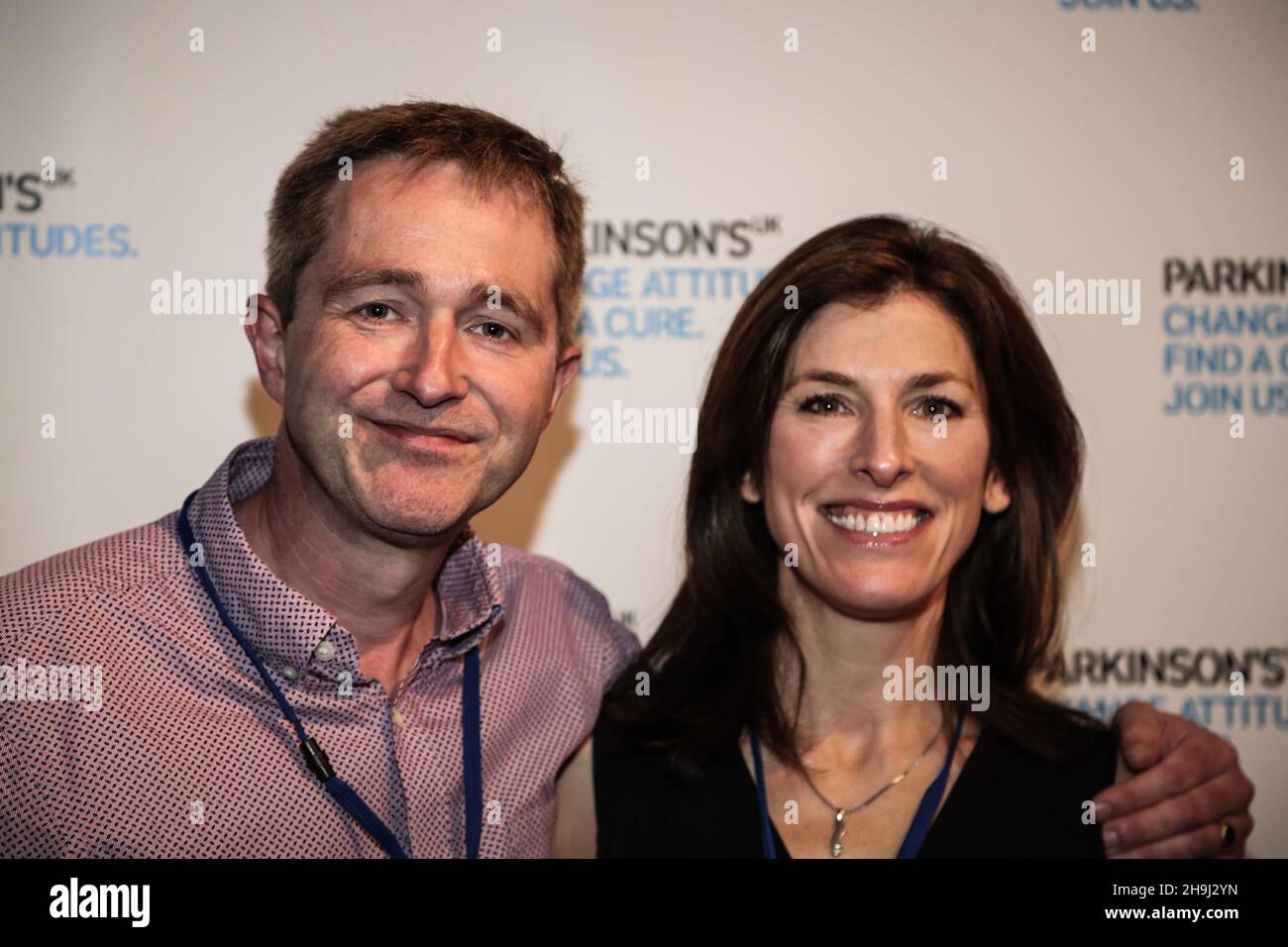 Event organisers, James Morgan and Juliette Pochin before going on ...