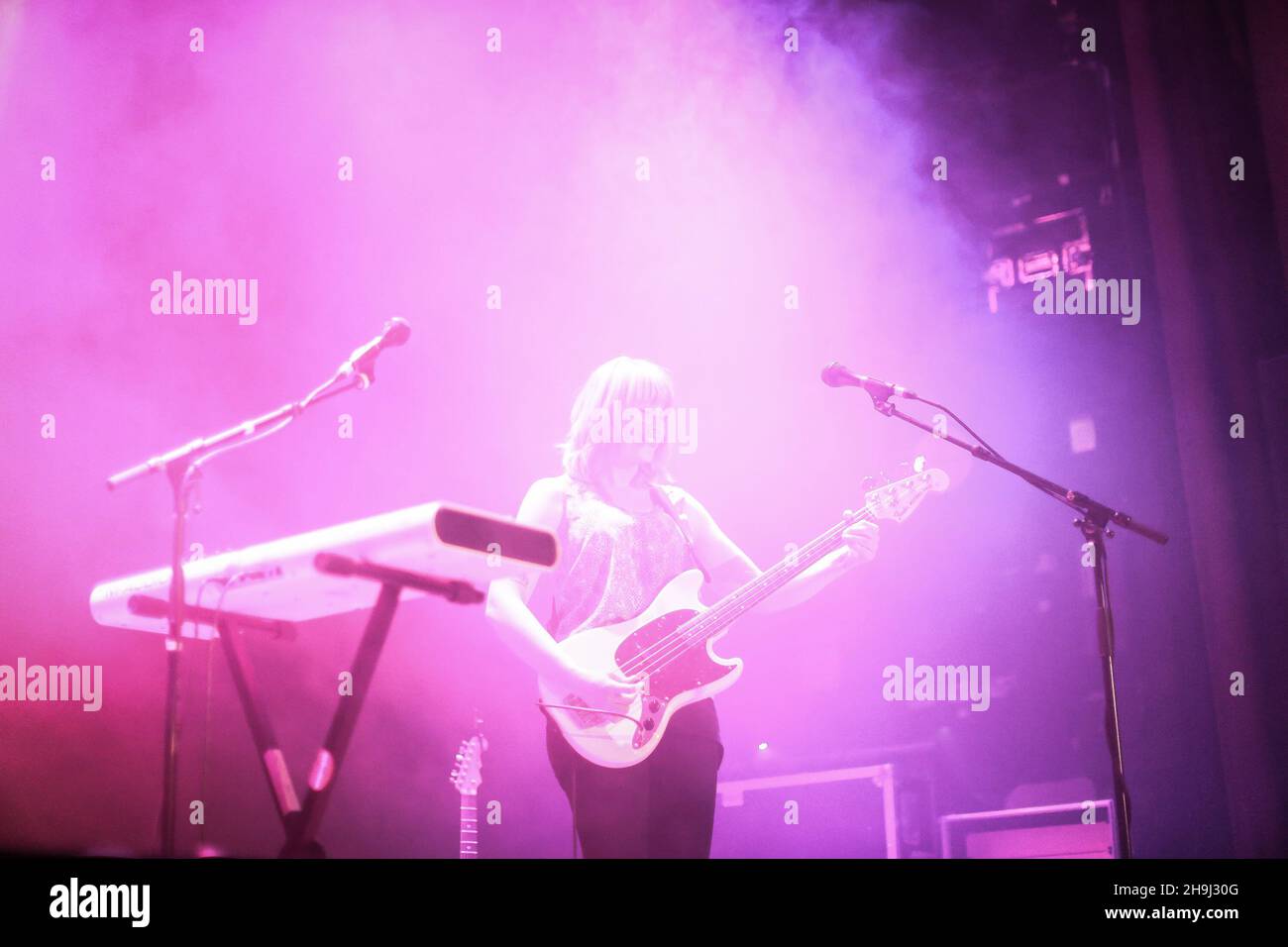 Jenn Wasner of Baltimore duo Wye Oak live on stage at Islington ...