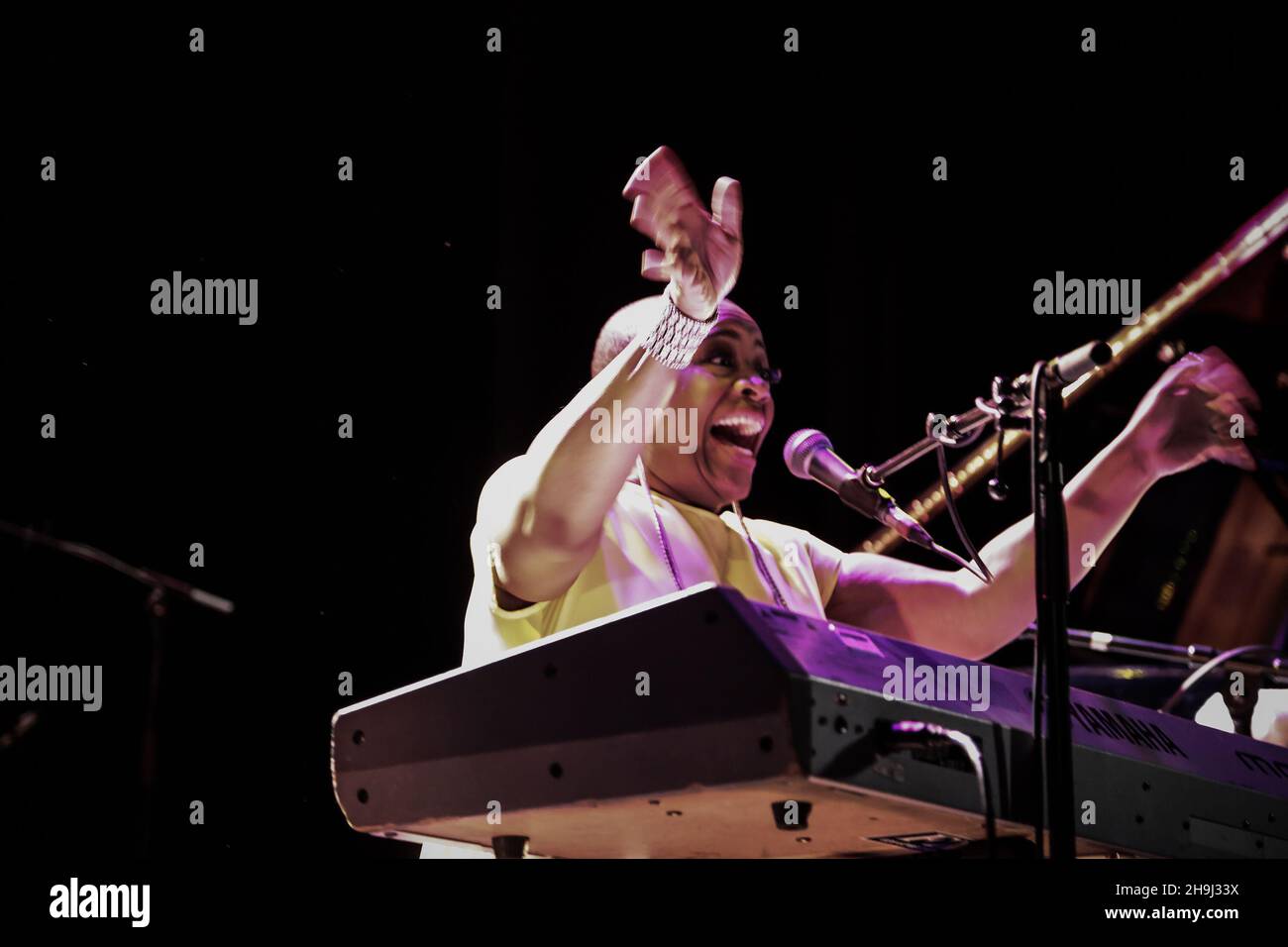 Soul singer Avery Sunshine performing live on stage at the Islington ...