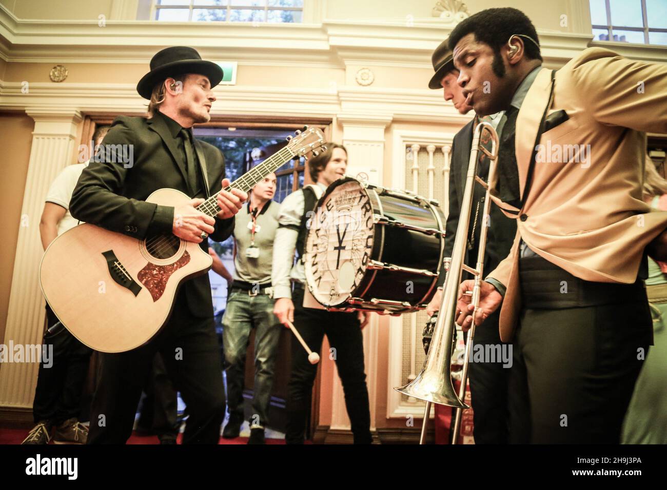 Vintage Trouble backstage before their gig at Islington Assembly Hall ...