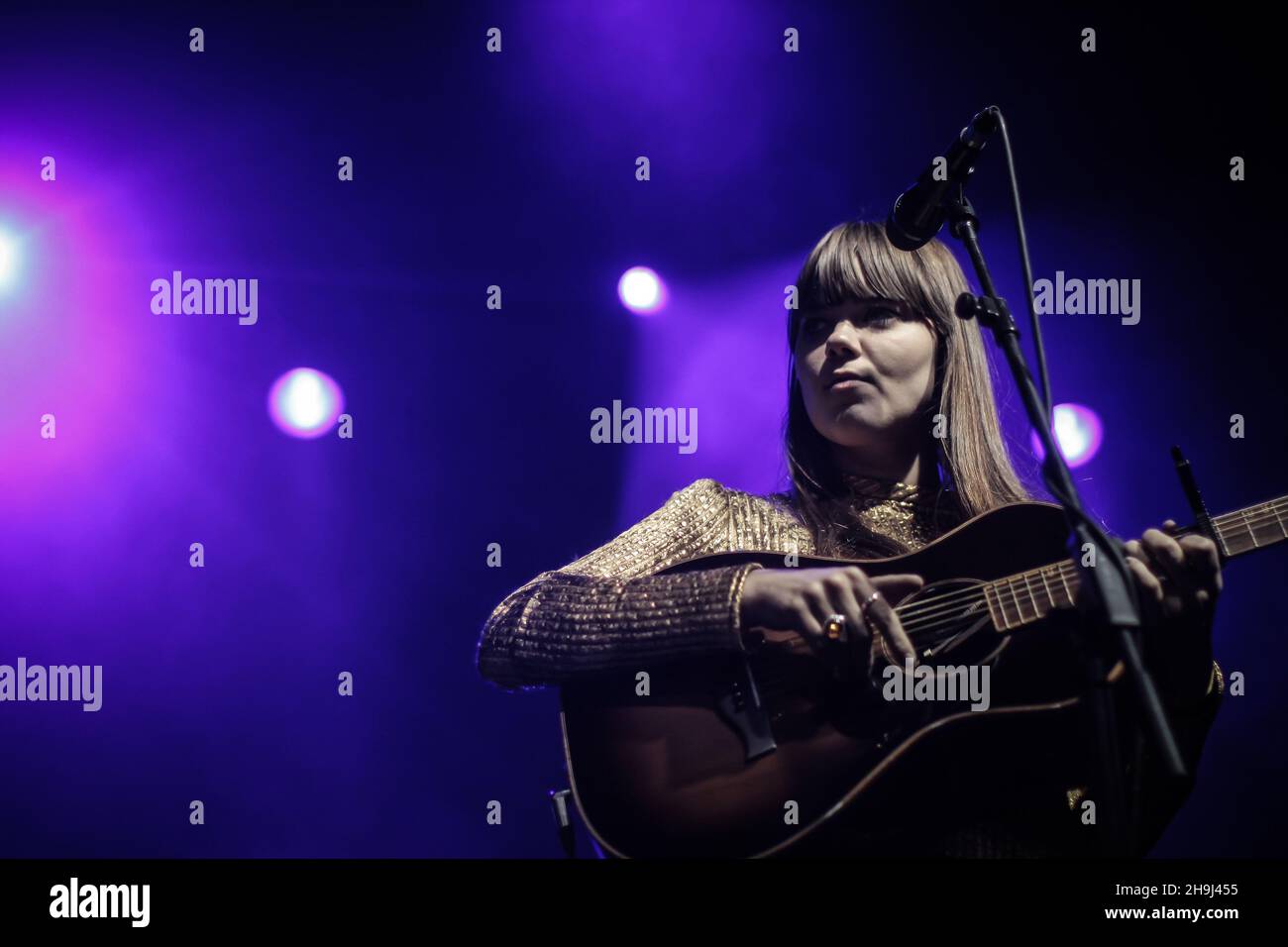 Klara Soderberg of First Aid Kit performing at the 2014 Green Man ...