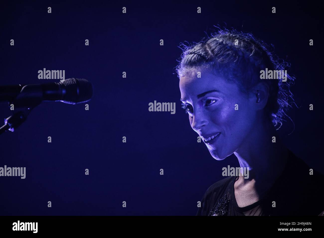 St Vincent performing at the 2014 End of the Road festival at Larmer ...