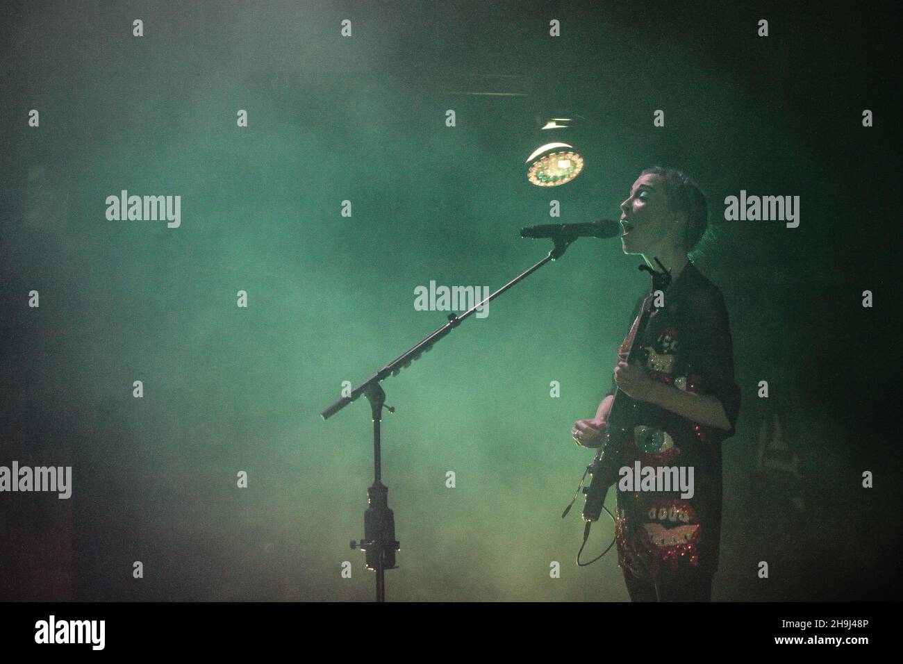 St Vincent performing at the 2014 End of the Road festival at Larmer ...
