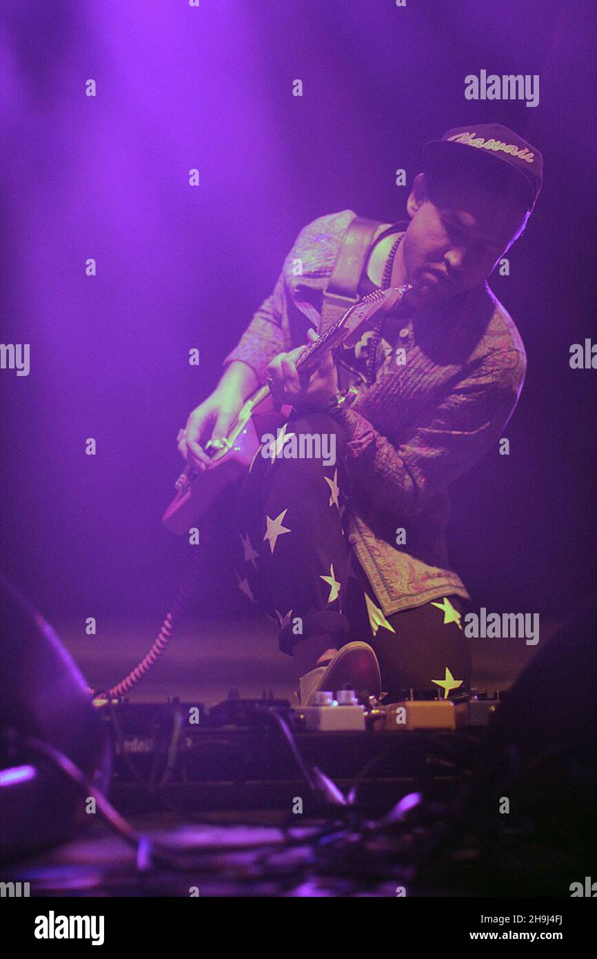 Ruban Nielson of Unknown Mortal Orchestra performing at the 2014 End of ...