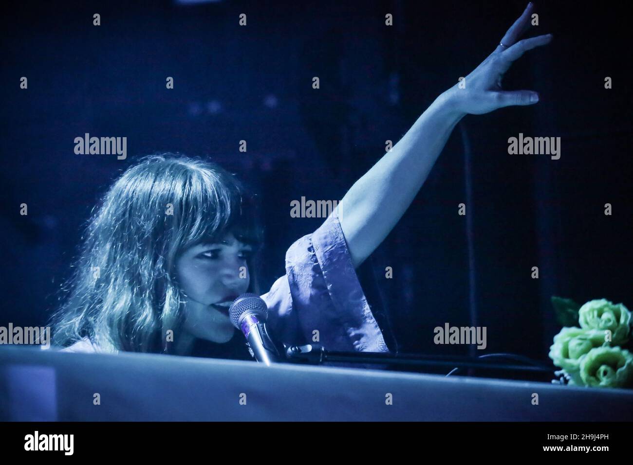 Jenny Lewis and her band performing live on stage at Islington Assembly ...