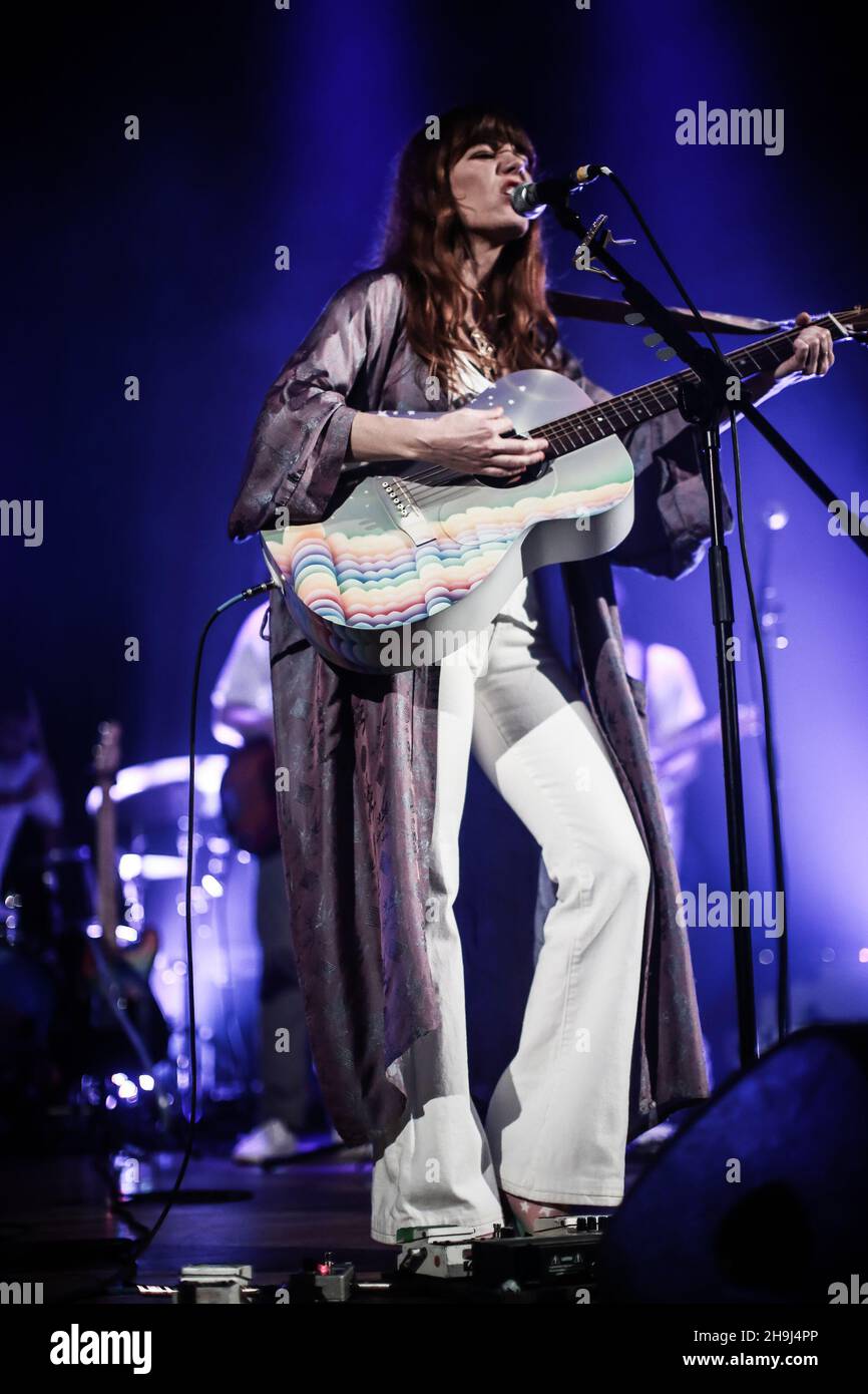 Jenny Lewis and her band performing live on stage at Islington Assembly ...