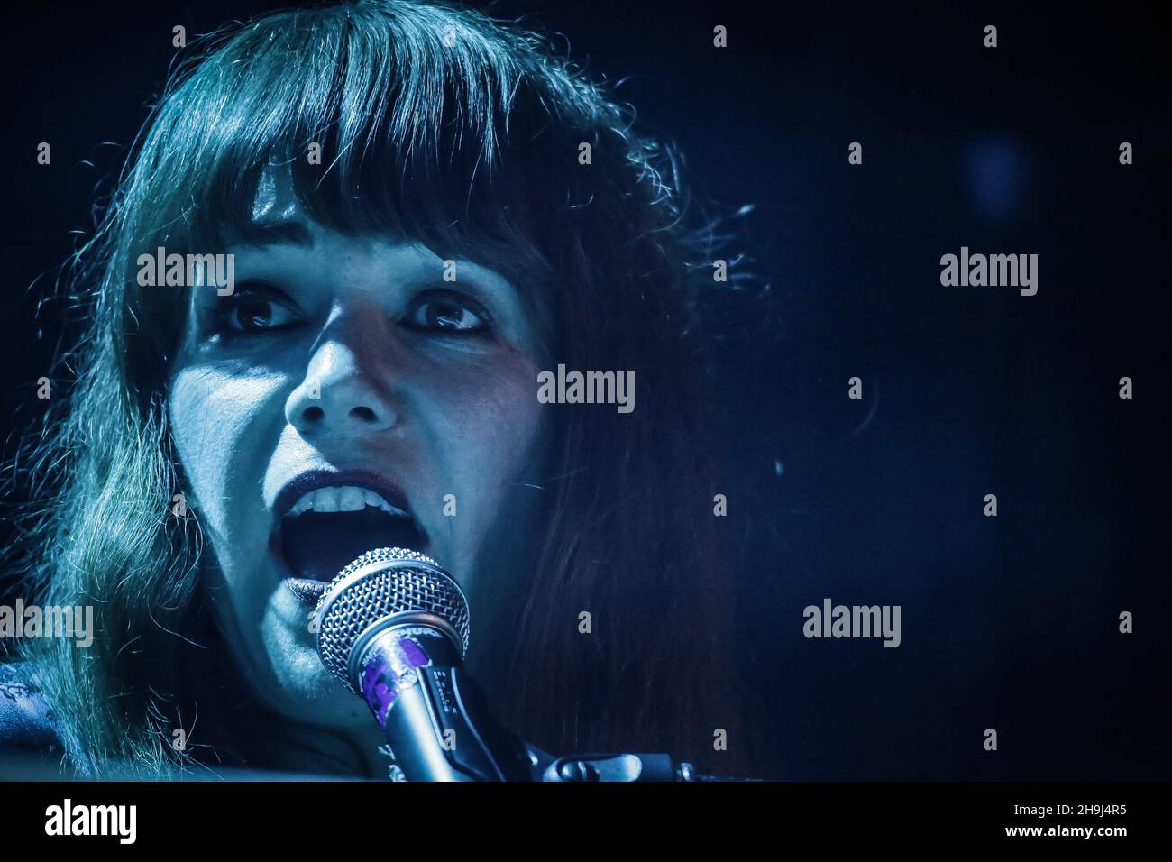 Jenny Lewis and her band performing live on stage at Islington Assembly ...