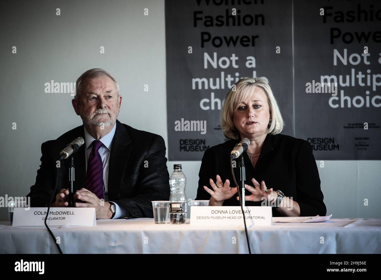Colin McDowel, Co-Curator, and Donna Loveday, Design Museum Head of ...