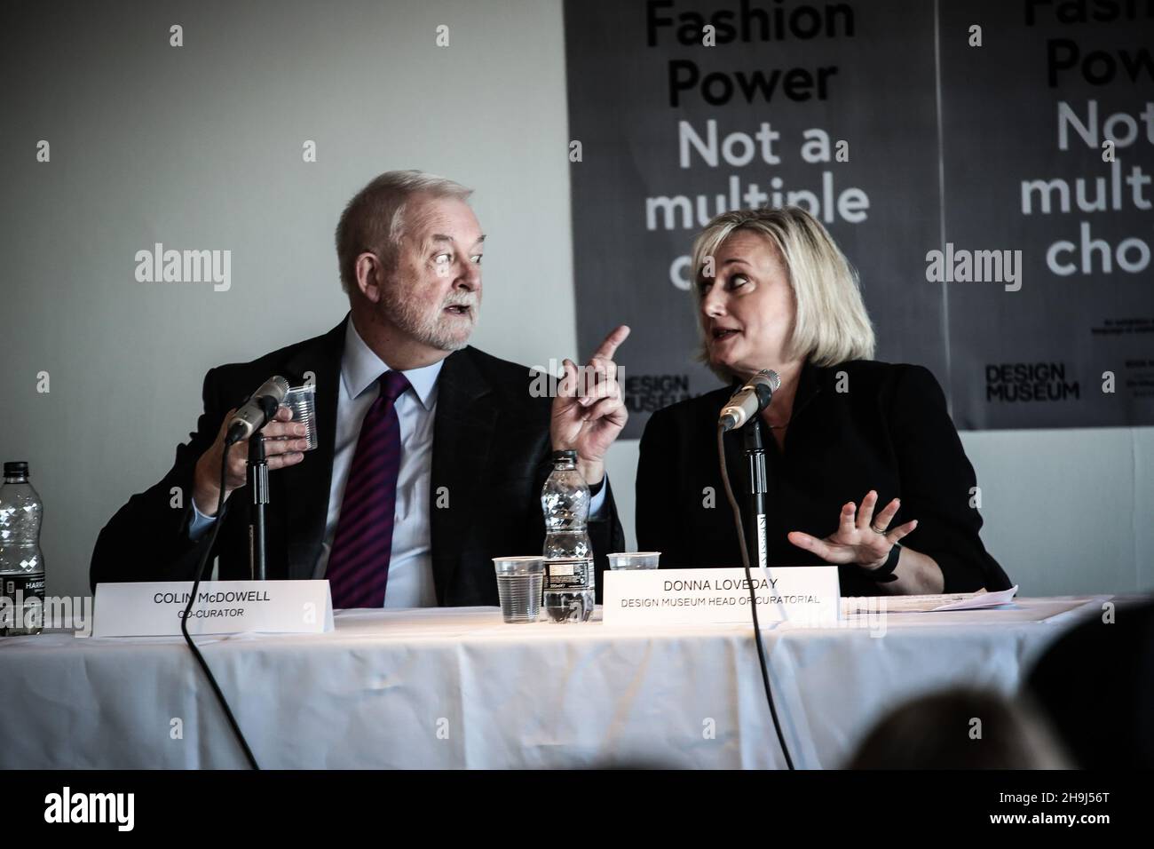 Colin McDowel, Co-Curator, and Donna Loveday, Design Museum Head of ...