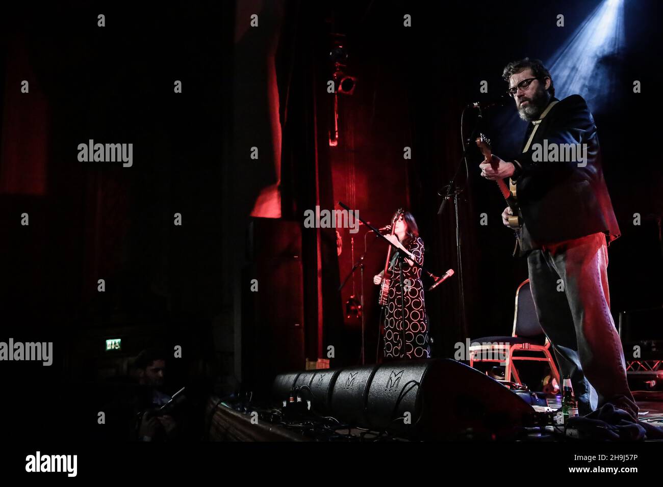 The Handsome Family live on stage at Islington Assembly Hall Stock ...