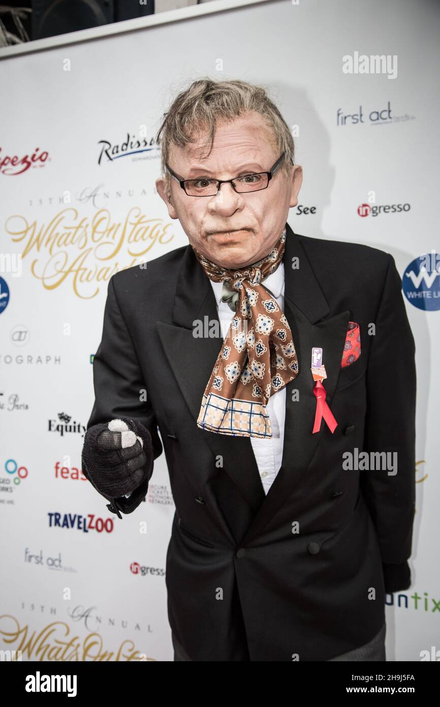 Theatre Producer arriving at The Whatsonstage Theatre awards held at ...