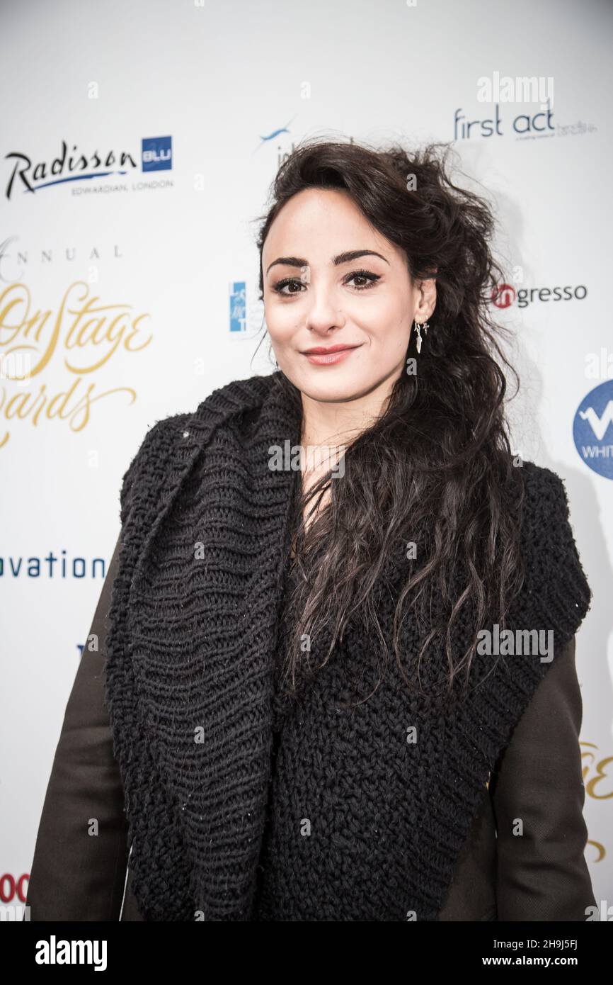 Charlotte Rendell arriving at The Whatsonstage Theatre awards held at ...