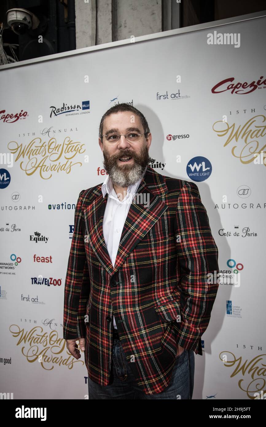 Andy Nyman arriving at The Whatsonstage Theatre awards held at Cafe de ...