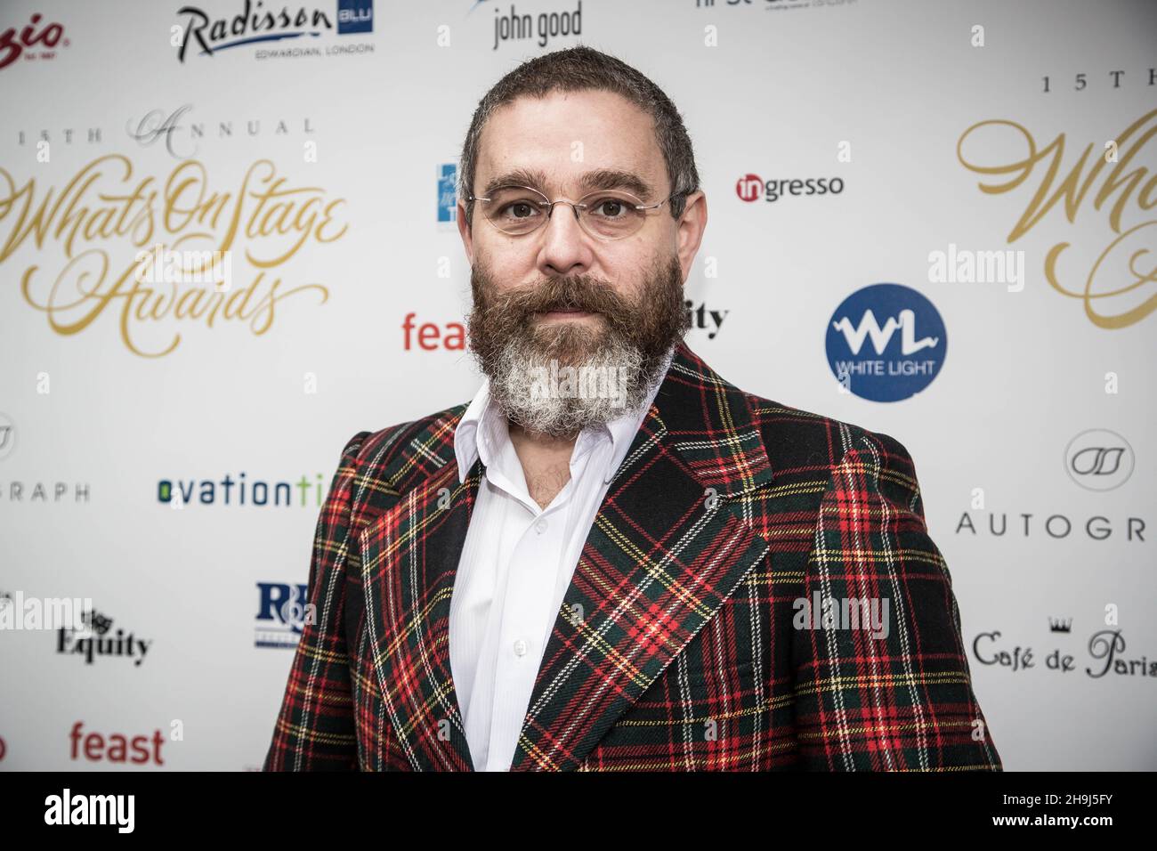 Andy Nyman arriving at The Whatsonstage Theatre awards held at Cafe de ...