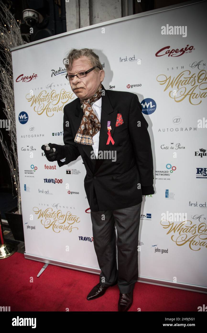 Theatre Producer arriving at The Whatsonstage Theatre awards held at ...