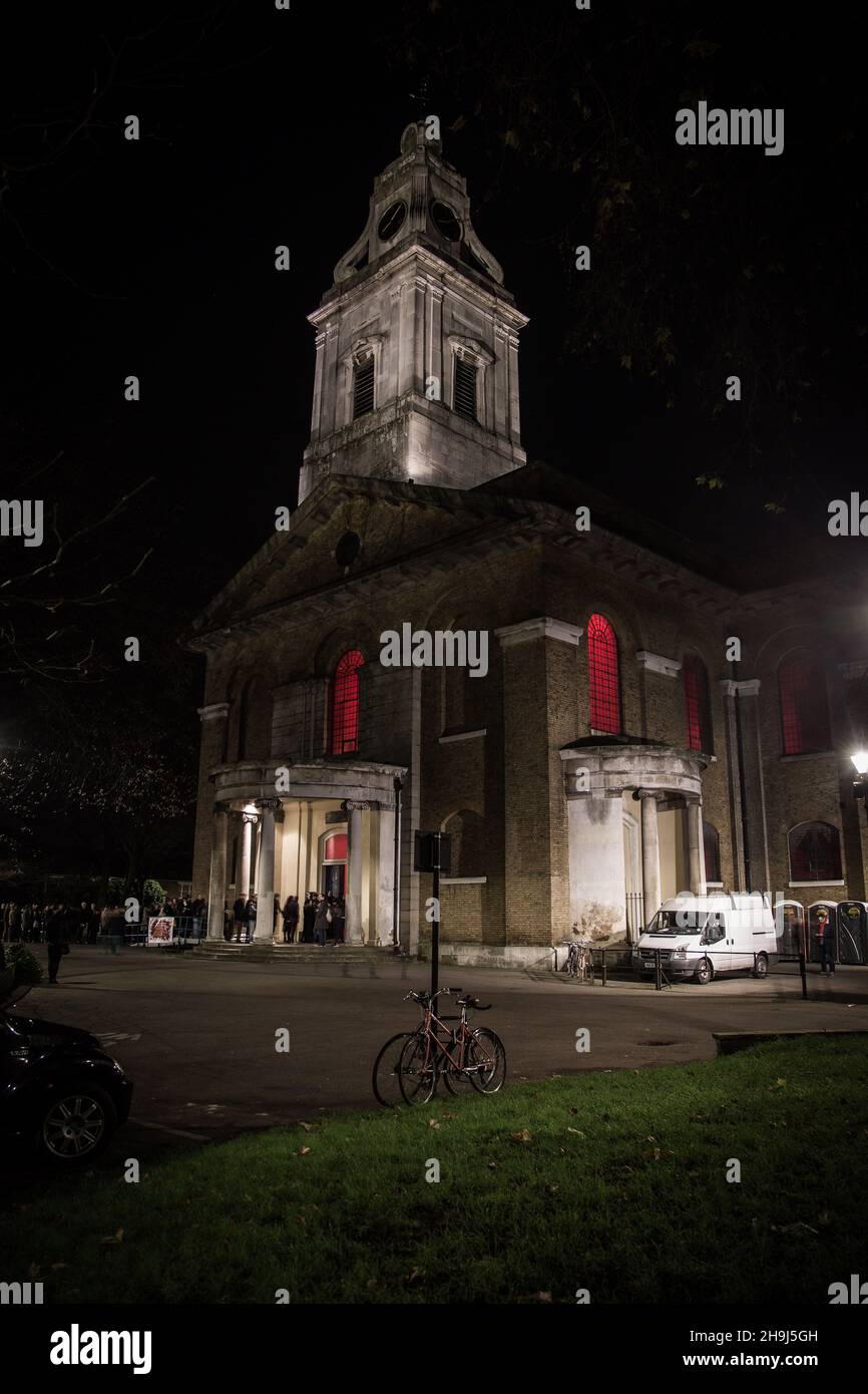 A general view of St John at Hackney church in London before Anna Calvi ...