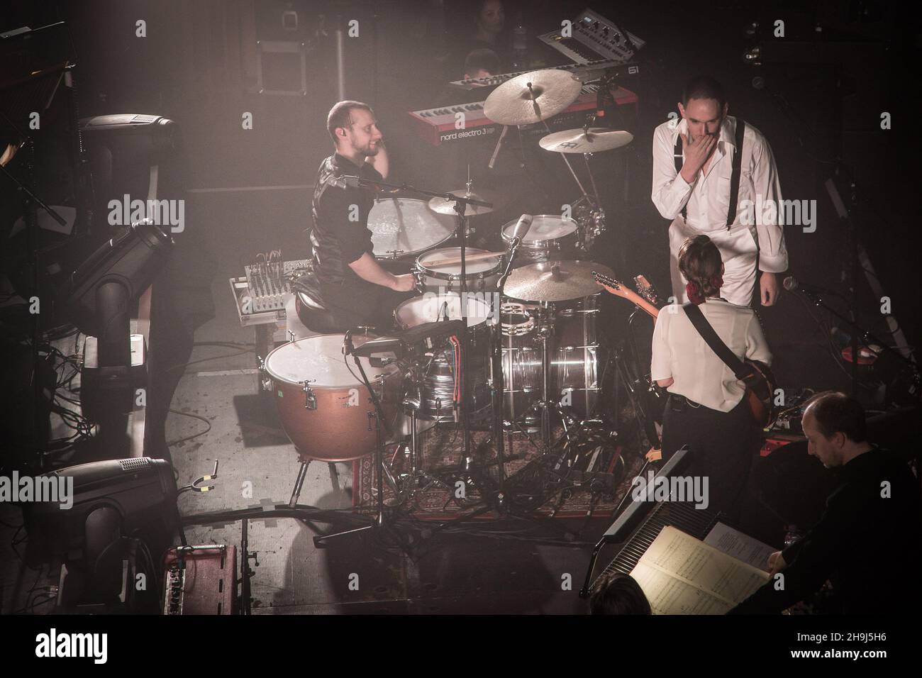 Anna Calvi performing live on stage with the Heritage Orchestra at the ...