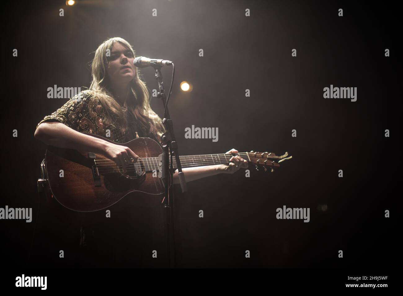 Klara Soderberg of First Aid Kit on the final date of their UK tour ...