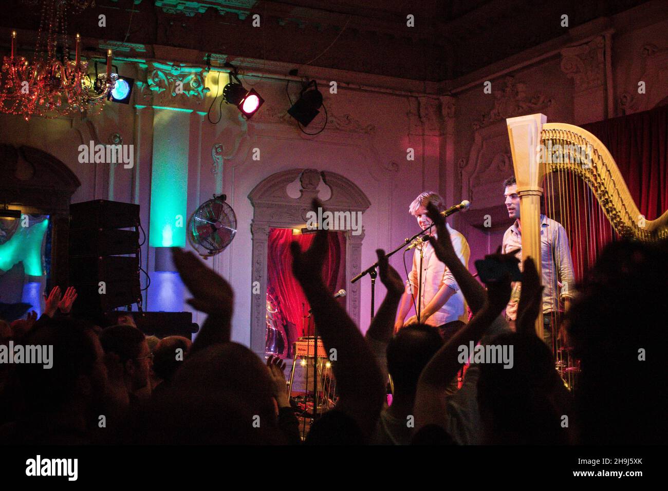 The Barr Brothers performing live on stage at Bush Hall in London Stock ...