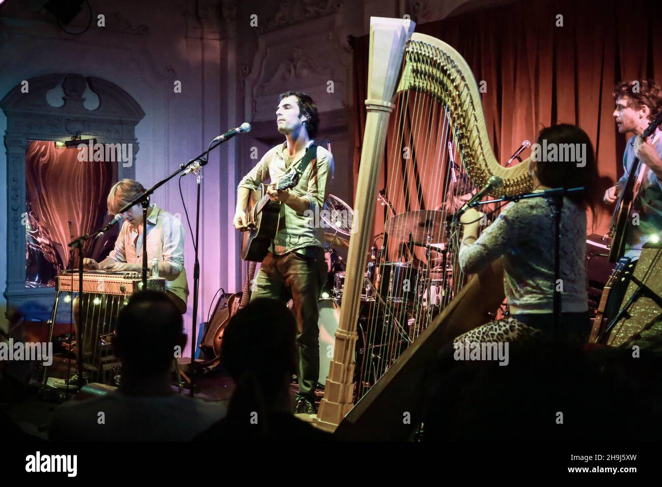 The Barr Brothers performing live on stage at Bush Hall in London Stock ...