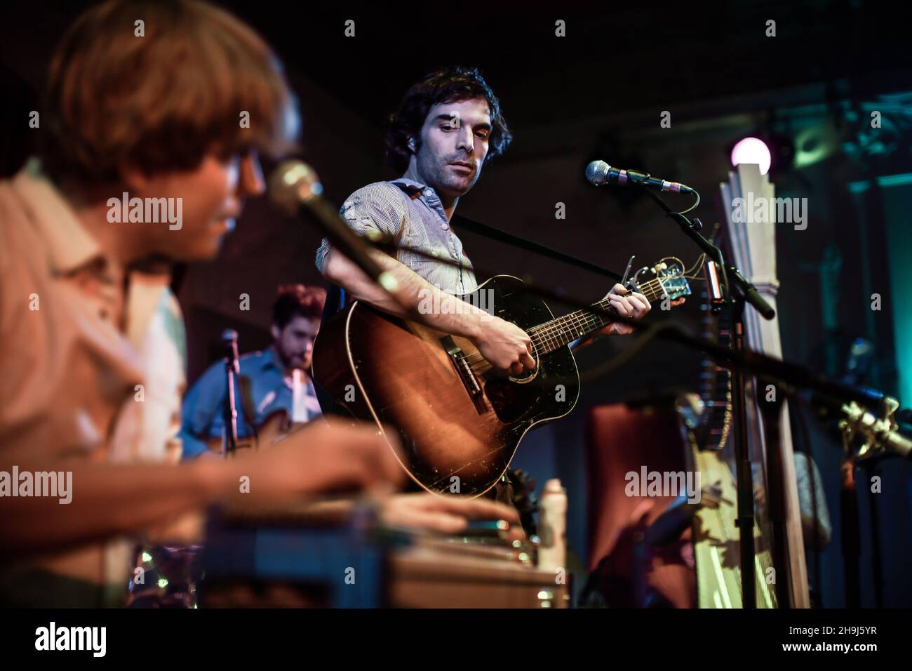 The Barr Brothers performing live on stage at Bush Hall in London Stock ...