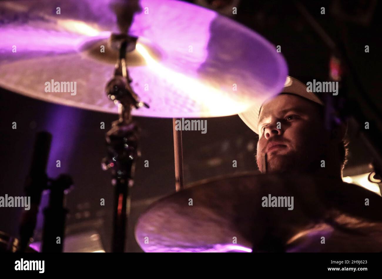 Ben Thatcher of Royal Blood live on stage at Koko in London Stock Photo ...