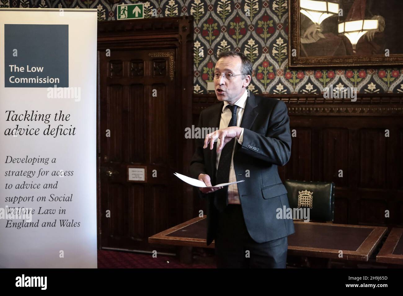 Andy Slaughter speaking at the launch of the follow-up report by the ...