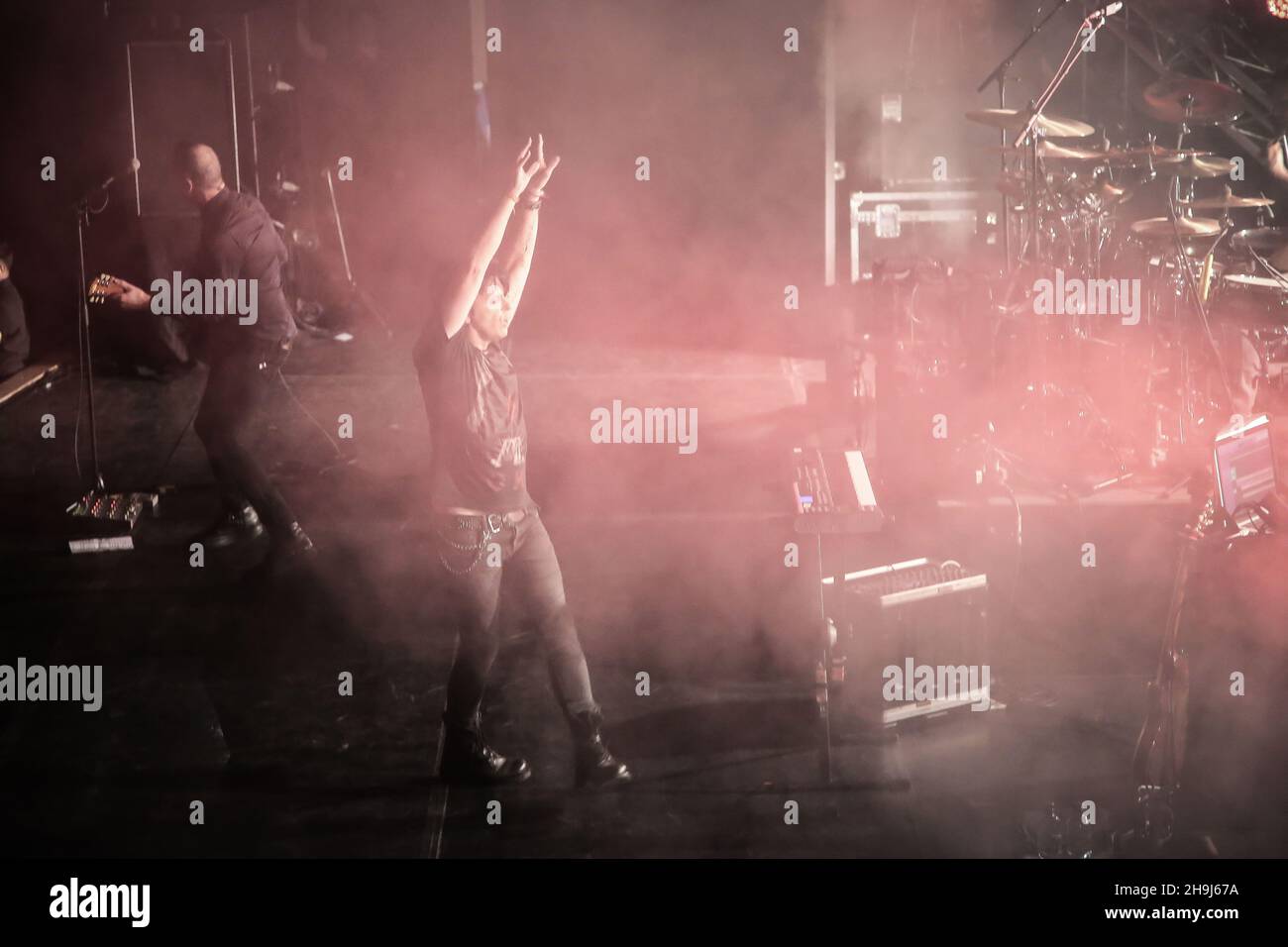 Gary Numan performing live on stage at the Royal Festival Hall in ...