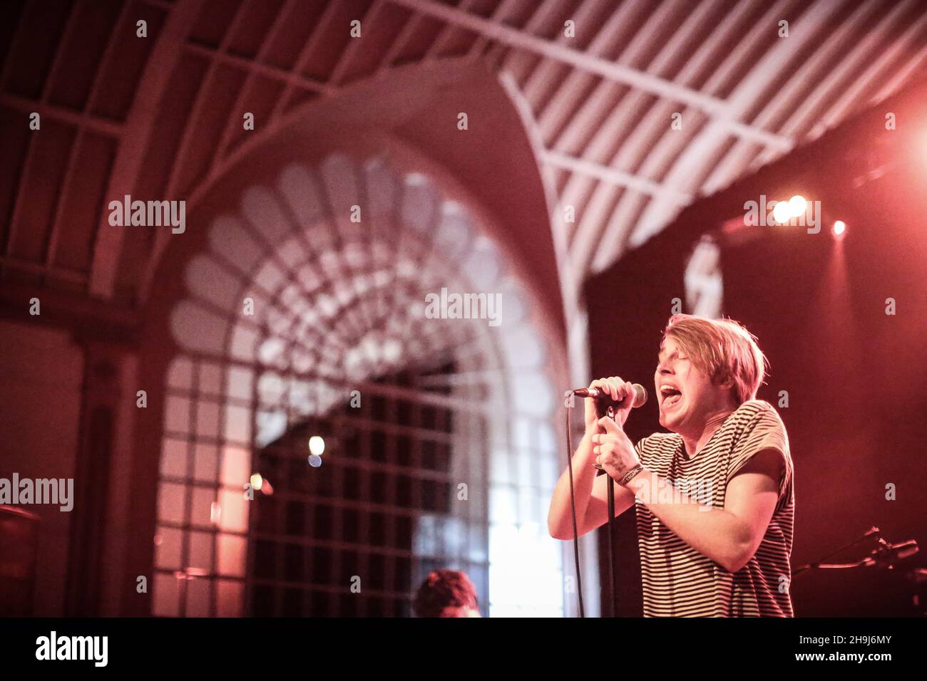 Dara Kiely of Girl Band on the Dome stage as part fo the 2015 Great ...