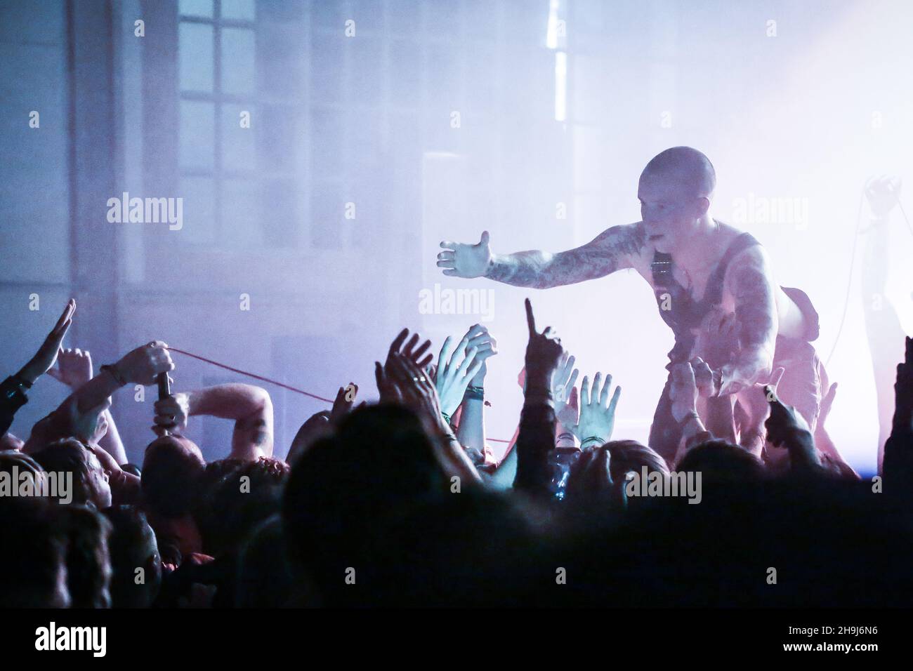 Issac Holman of Slaves on the Dome stage as part of the 2015 Great ...