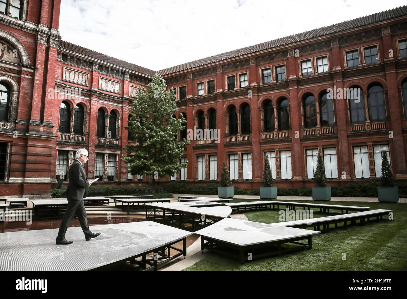 Martin Roth, the director the V&A, at the unveiling of the Installation ...
