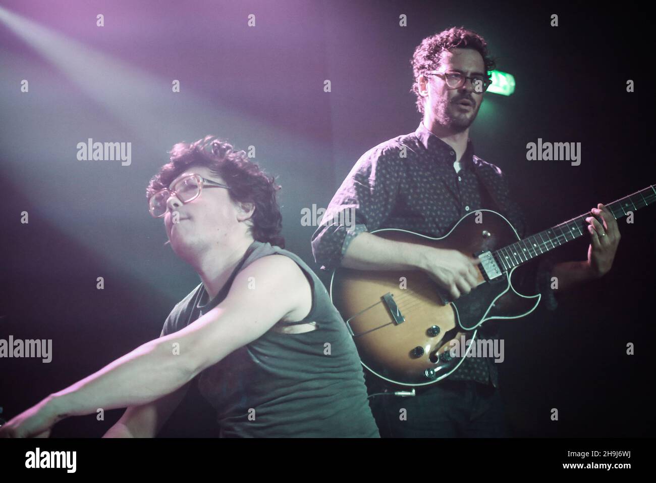 James Petralli of Bop English performing live on stage at Oslo in ...