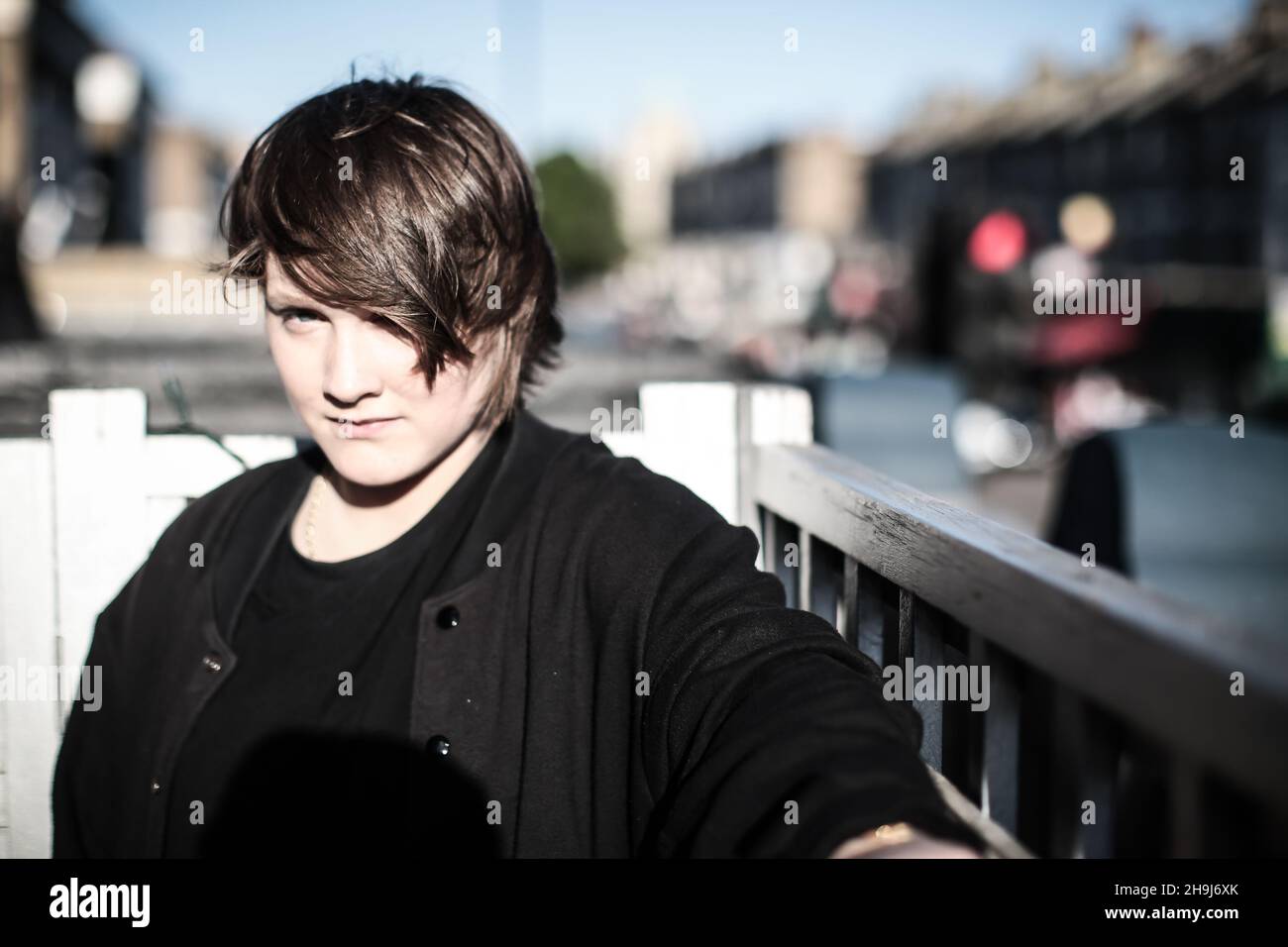 EXCLUSIVE: Soak (real name Bridie Monds-Watson) poses for photos before ...