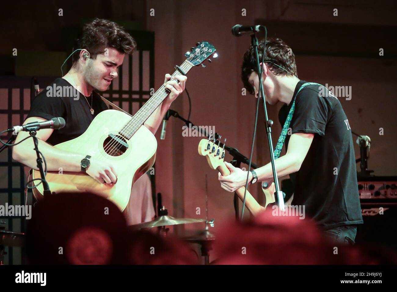 Port Isla performing on stage during the Bushstock festival at Bush ...