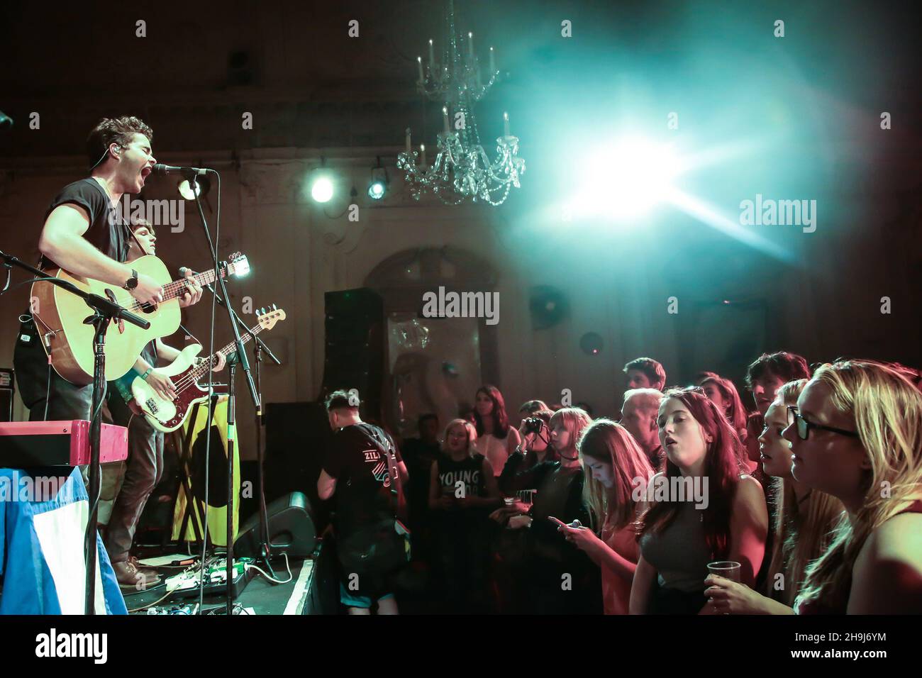 Port Isla performing on stage during the Bushstock festival at Bush ...