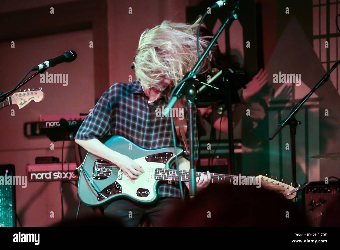 Lucy Rose performing live on stage during the Bushstock festival at ...