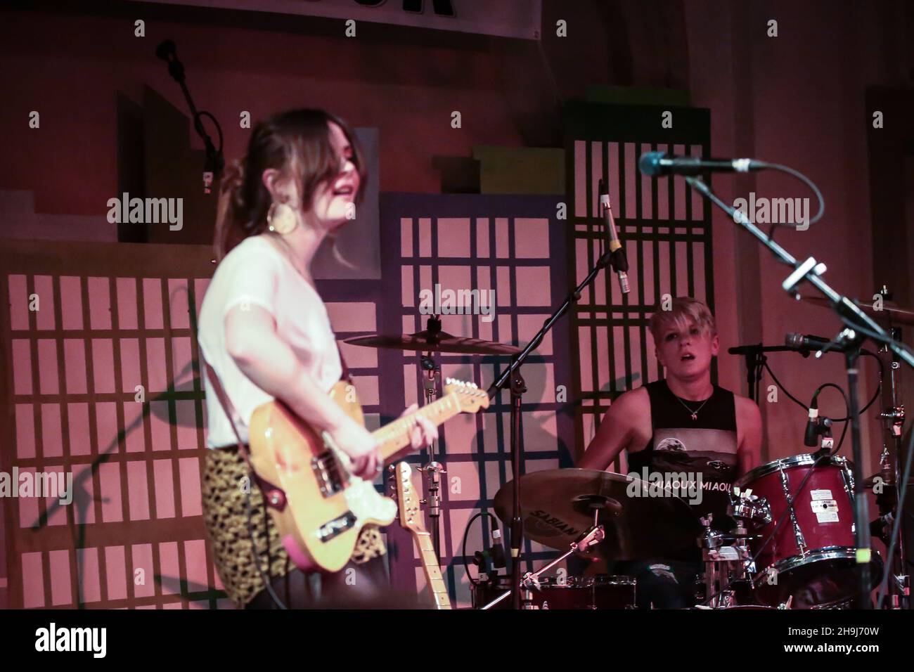 Stina Tweeddale of Honeyblood performing live on stage during the ...