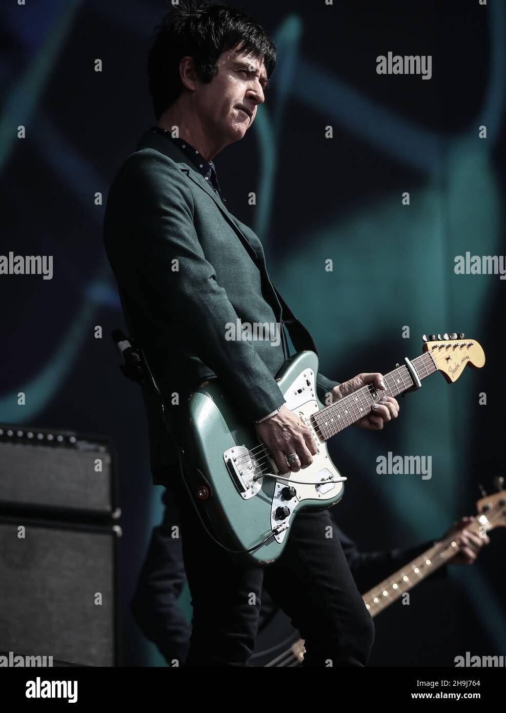 Johnny Marr on stage at the Barclaycard British Summer Time (BST ...
